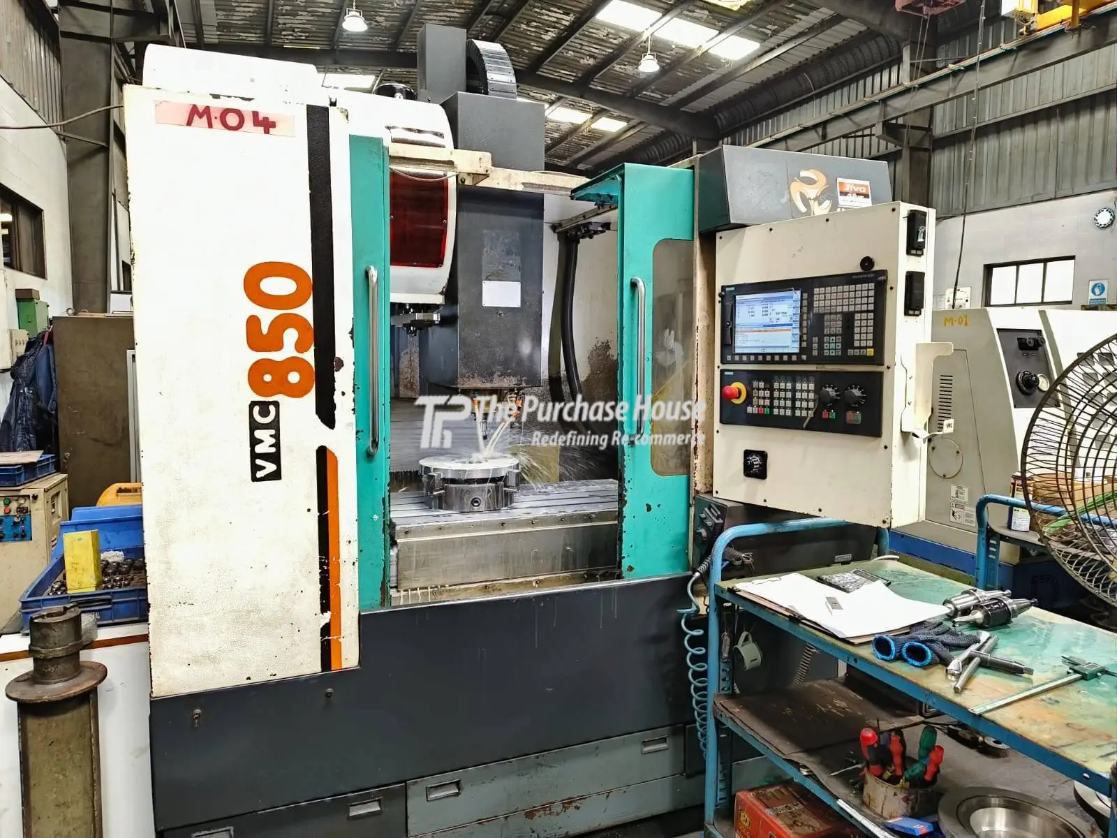 VMC 850 Machine | 1000x500 Table | Siemens 808D Control